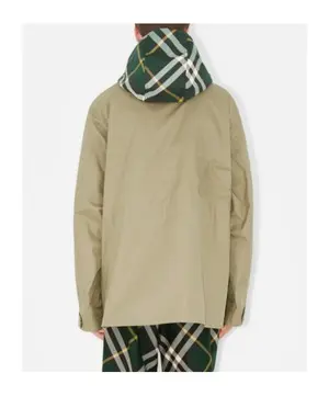 Burberry High-neck Jacket With Equestrian Knight Embroidery
