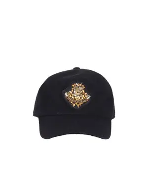 Black Embellished Baseball Caps