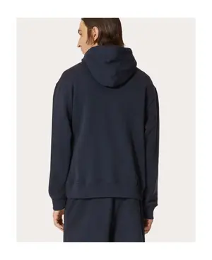 Valentino Garavani Logo Printed Drawstring Hoodie