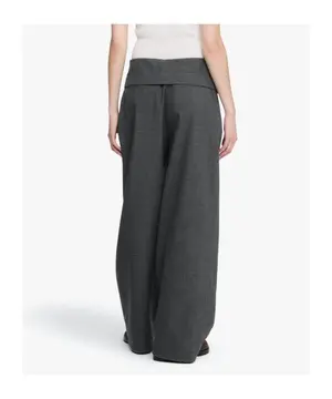 J.W.ANDERSON Asymmetric Fold-over Trousers - Charcoal-grey