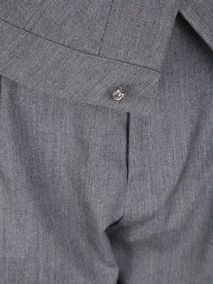 J.W.ANDERSON Asymmetric Fold-over Trousers - Charcoal-grey