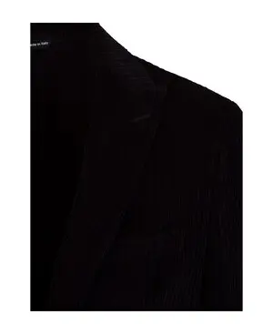 TONELLO Peaked Lapel Velvet Jacket