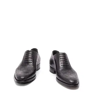 Gucci Lasered Gg Lace-up Shoes