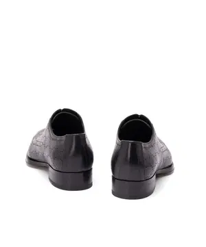 Gucci Lasered Gg Lace-up Shoes