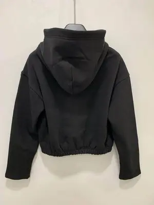 XOXOGOODBOY Cropped Hoodie With Embroidered Logo