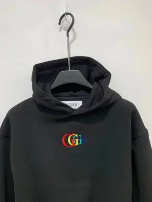 XOXOGOODBOY Cropped Hoodie With Embroidered Logo