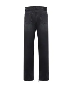 Off-White Logo Patch Straight Leg Jeans