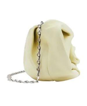 Burberry 3d Rose Chain-linked Clutch Bag - Nude