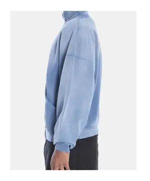 Balenciaga Distressed High Neck Zip-up Jacket