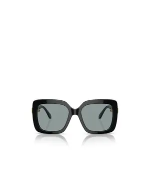 SWAROVSKI Square Frame Sunglasses With Logo Embellishments - Gray