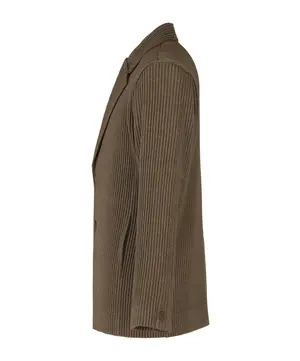 Issey Miyake Plissé Notched Lapel Jacket