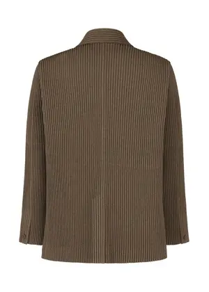 Issey Miyake Plissé Notched Lapel Jacket