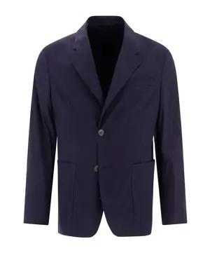 Prada Single-breasted Cotton Blend Jacket - No