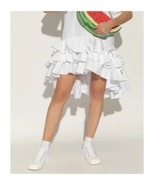 Moschino Square-toe Low-top Sneakers - White