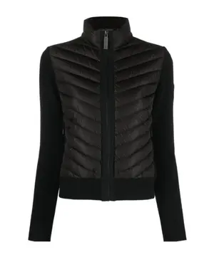 Canada Goose Hybridge Panelled High-neck Jacket - Black