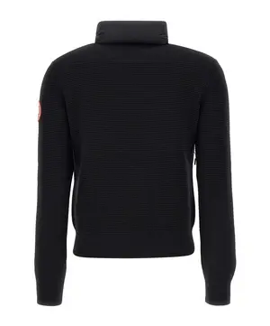Canada Goose Hybridge Panelled High-neck Jacket - Black