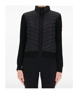 Canada Goose Hybridge Panelled High-neck Jacket - Black