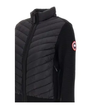 Canada Goose Hybridge Panelled High-neck Jacket - Black