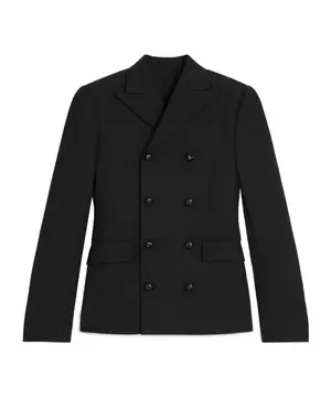 Celine Cavaliere Jacket In Stretch Wool Gabardine - Black