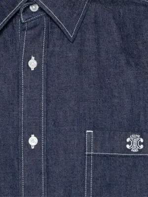Celine Long-sleeved Denim Shirt