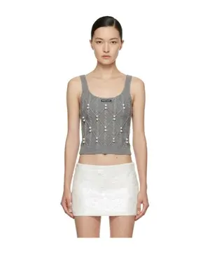 Marissa Chiara Sleeveless Knitted Vest - Grey