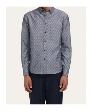 FERRAGAMO Monogram Shirt - Gray
