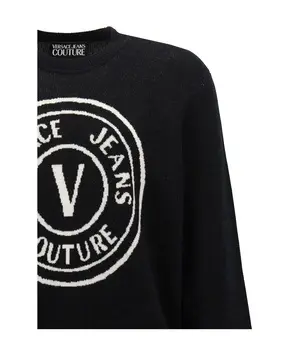 Versace V-emblem Crewneck Jumper