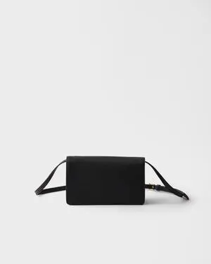Prada Saffiano Leather Mini Shoulder Bag - Black