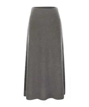 Fabiana Filippi Flared Midi Skirt - Grey