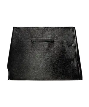 COURREGES Oblique Vinyl Mini Skirt