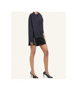COURREGES Oblique Vinyl Mini Skirt