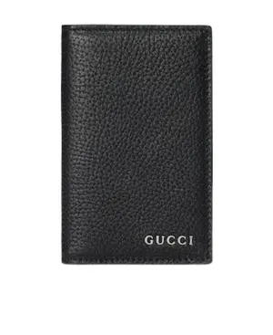 Gucci Logo Plaque Bifold Wallet - Black