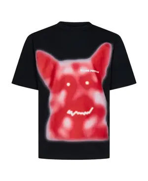 Heron Preston Beware Of Dog Crewneck T-shirt - Black