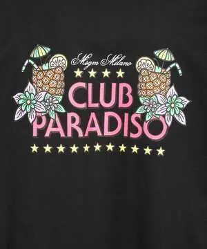 MSGM Logo Printed Crewneck T-shirt