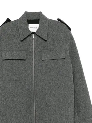 JIL SANDER Textured Zipped Shirt