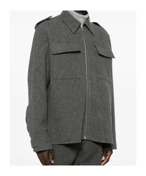 JIL SANDER Textured Zipped Shirt