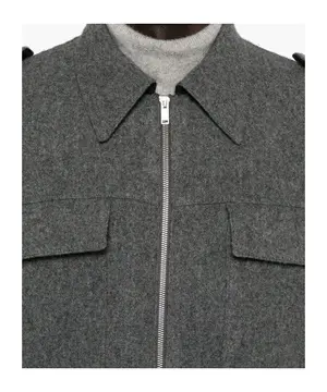 JIL SANDER Textured Zipped Shirt