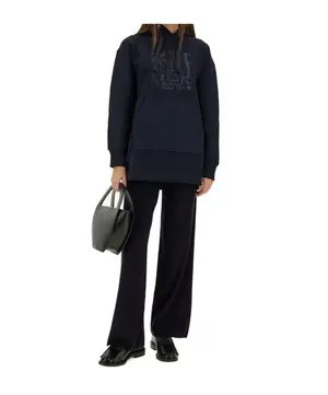Max Mara Long Sleeve Hooded Sweatshirt - Black