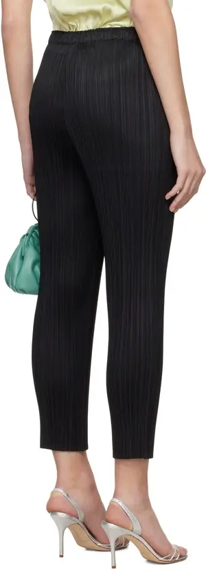 PLEATS PLEASE BY ISSEY MIYAKE Elastic Waist Pleated Casual Trousers