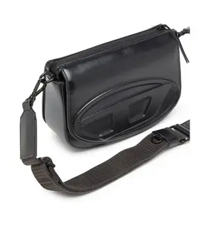 DIESEL® 1dg Logo Embossed Camera Bag - Black