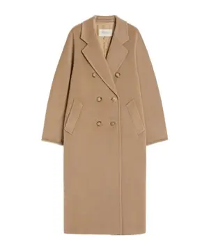 Max Mara Max Mara Double-Breasted Belted Coat Camel