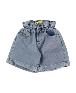 Off-White Logo-print Denim Shorts - Gray
