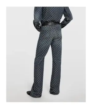 Gucci Gg Jacquard Denim Jeans