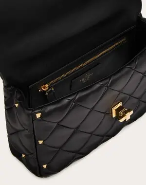 Valentino Garavani Rockstud Spike Foldover Top Shoulder Bag