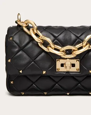 Valentino Garavani Rockstud Spike Foldover Top Shoulder Bag
