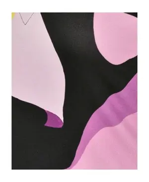 Just Cavalli Printed V-neck Short Sleeve Dress