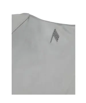 Attico Asymmetric Neck Mini Dress