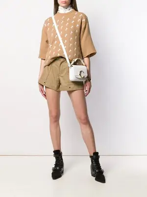 Chloé Pony Embroidered Sweater With Ribbon Detail