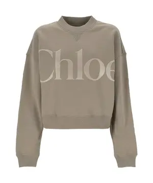 Chloé Logo Detailed Crewneck Sweatshirt