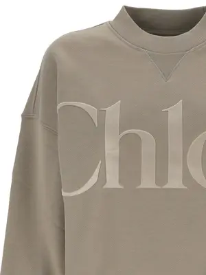 Chloé Logo Detailed Crewneck Sweatshirt